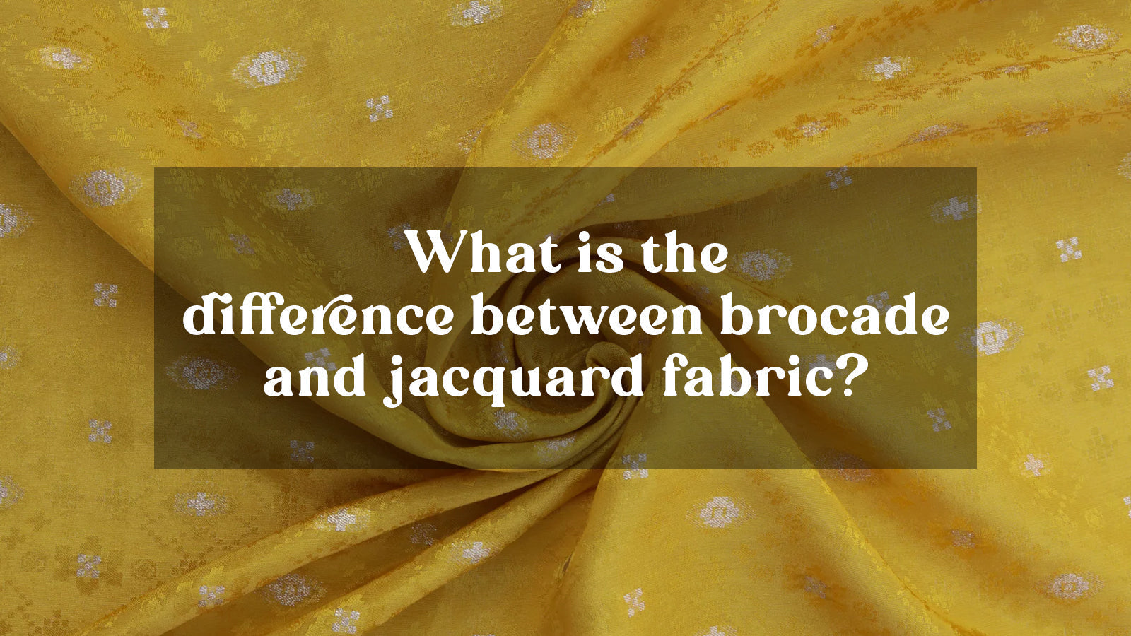 Brocade vs Jacquard Fabric Difference | Fabonique – fabonique